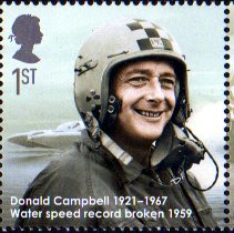 Donald Campbell Eminent Britons stamp