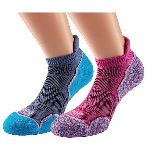 1000 Mile Run Socklet Ladies (Twin Pack)