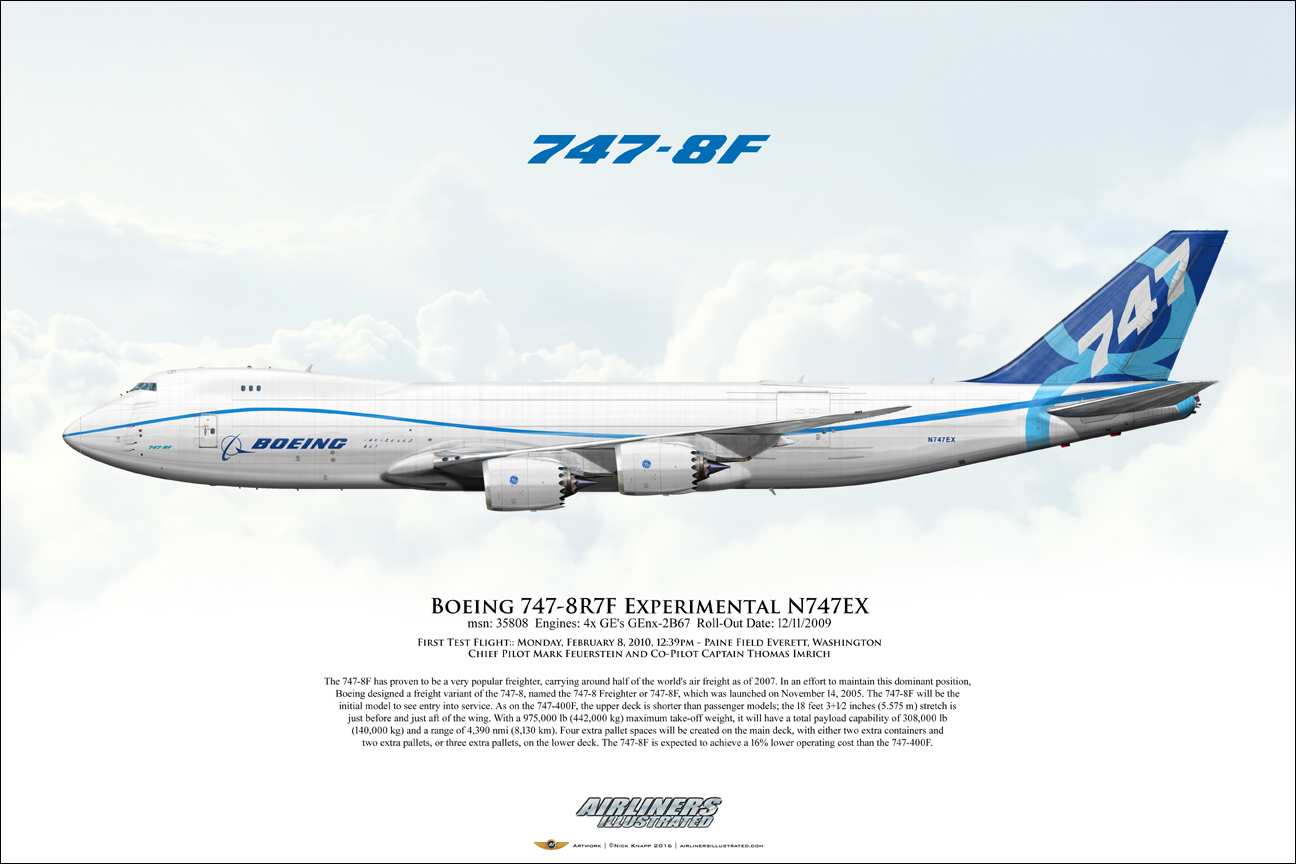 Boeing 747-8R7F Experimental N747EX