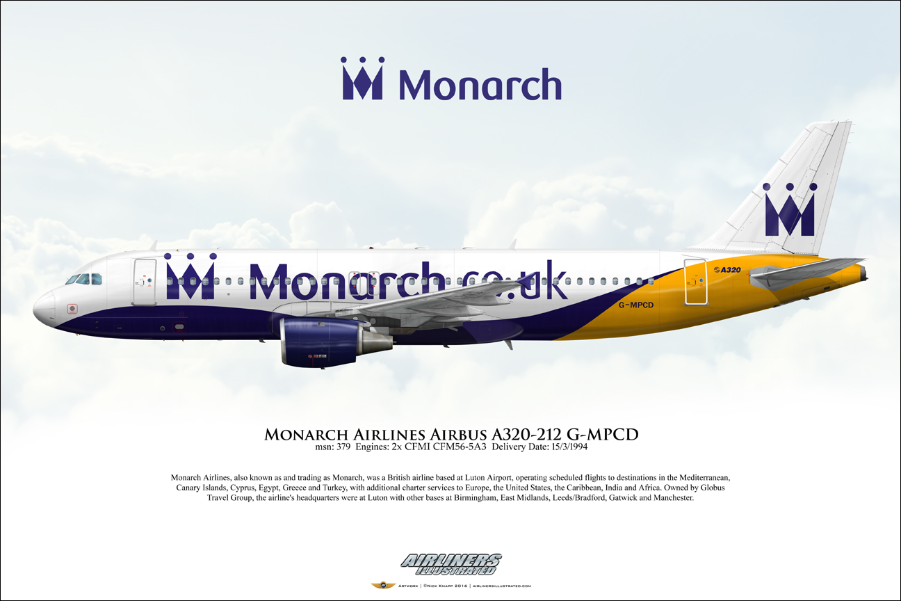 Monarch Airlines Airbus A320-212 G-MPCD