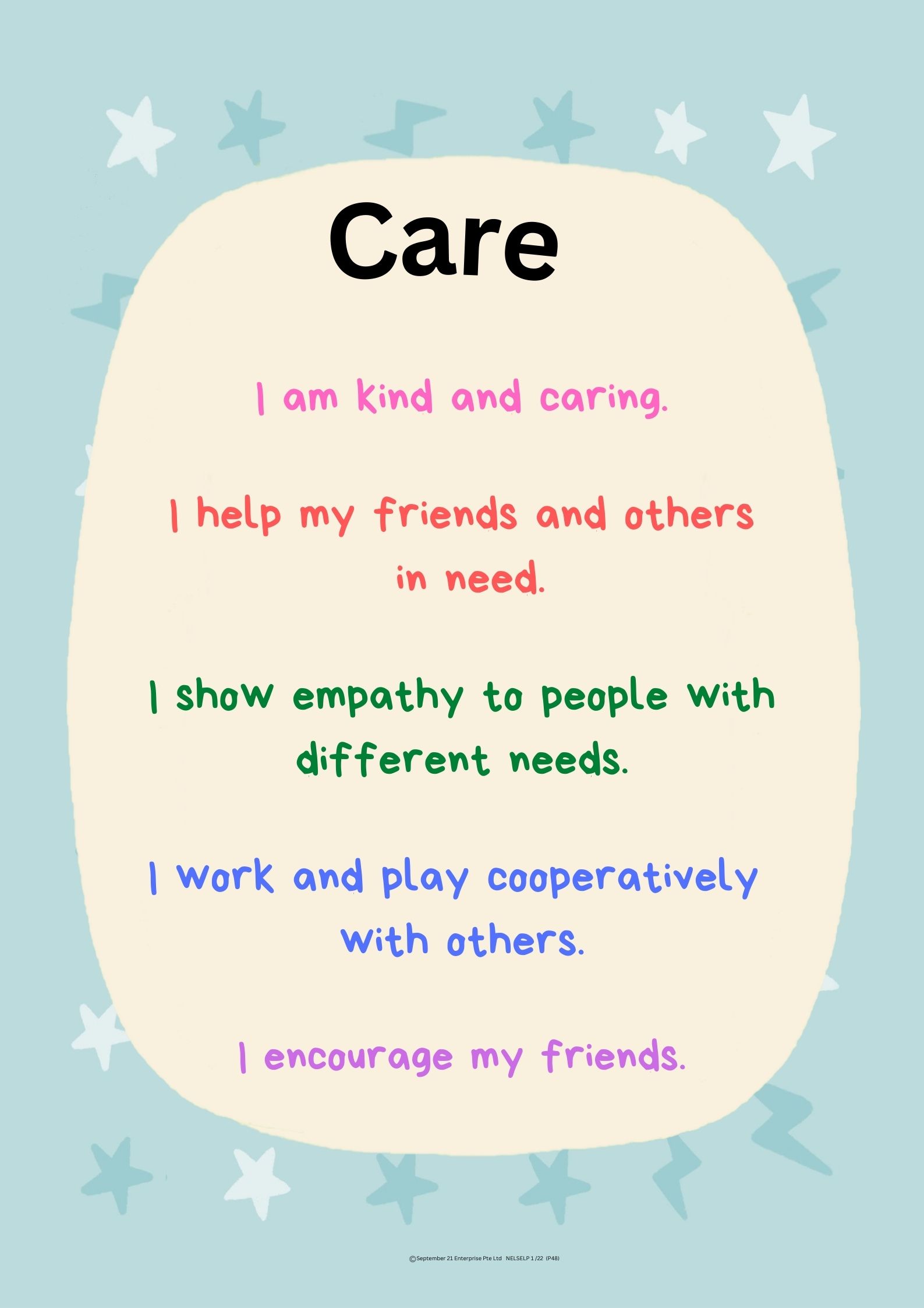 CARE (A3 PORTRAIT POSTER)