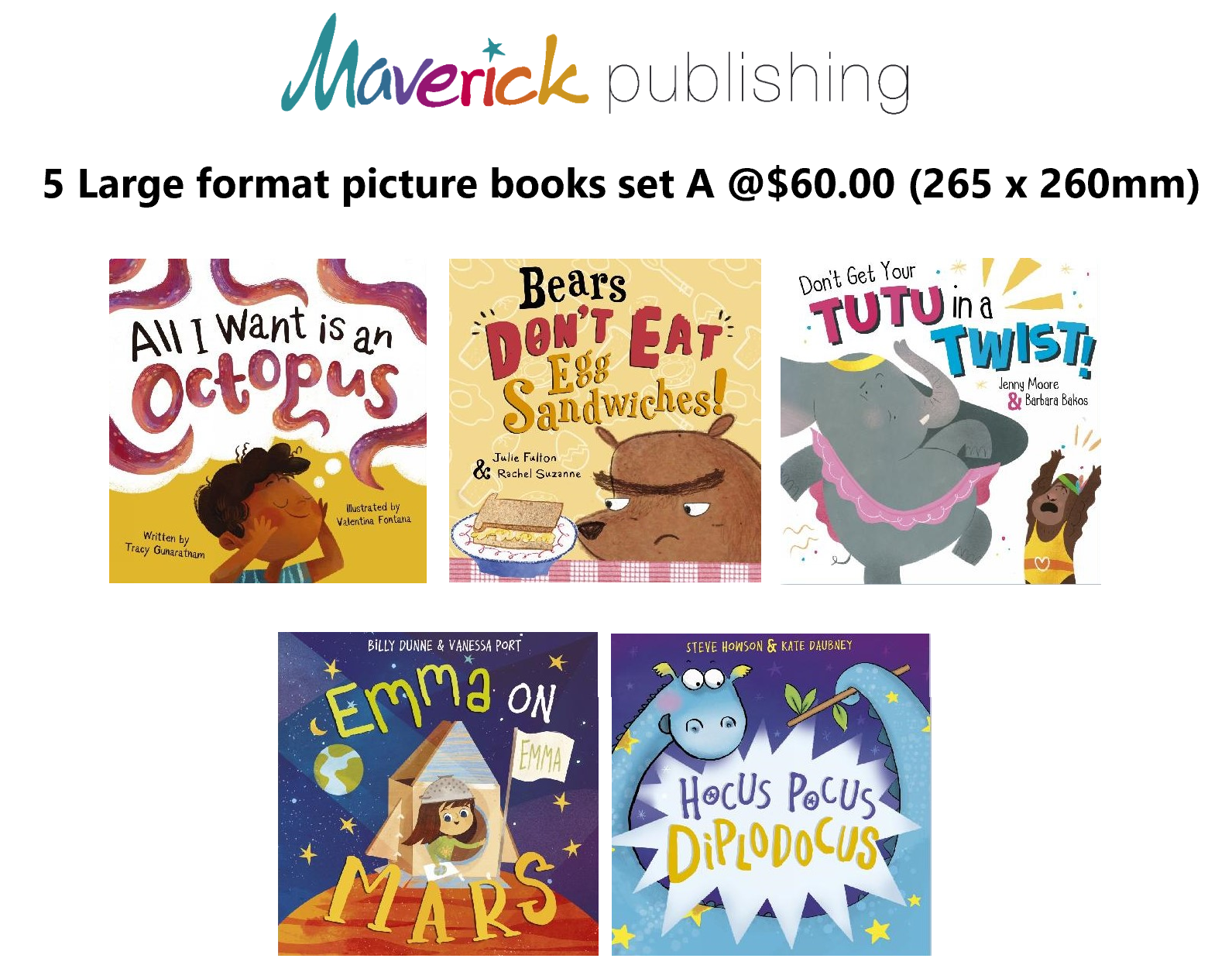 Maverick Picture books set A (5 books)