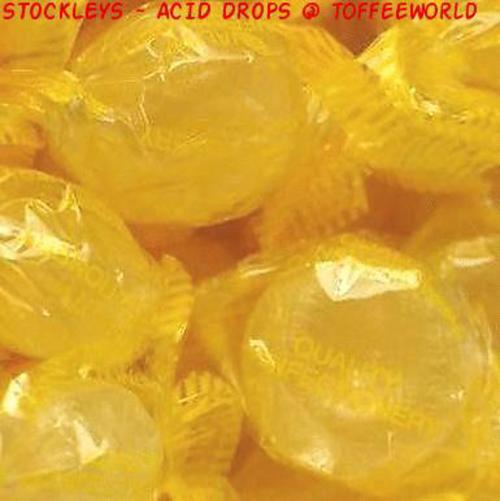 Stockleys Acid Drops Wrapped Boiled Sweets