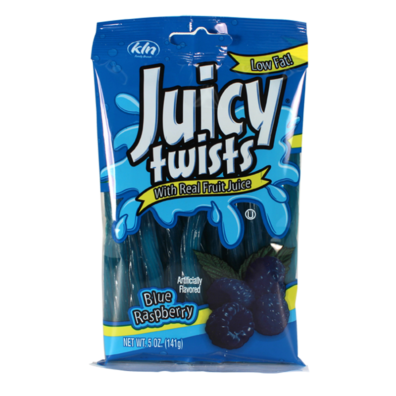 Kenny's Blue Raspberry Juicy Twists 141g Pack | American Sweets