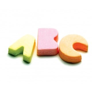 Kingsway Red, White & Blue Hard Candy Letter Sweets