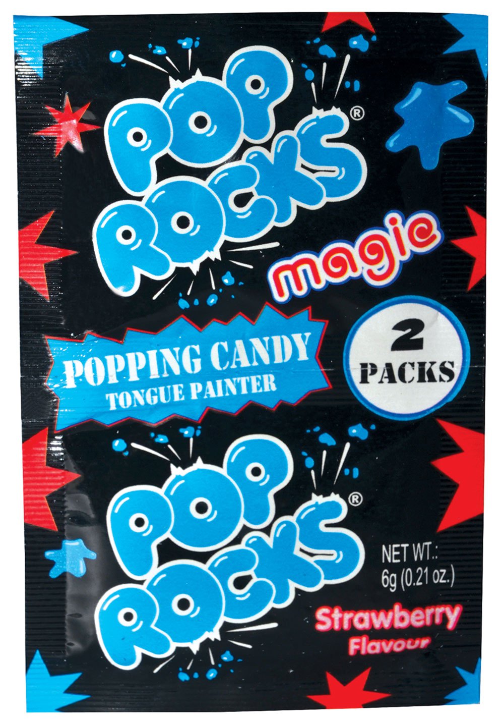 Pop Rocks Magic Strawberry Flavour Popping Candy 2 Packs (6g)