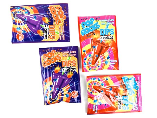 Pop Rock Cola with Lollipop and TATTOO American Candy