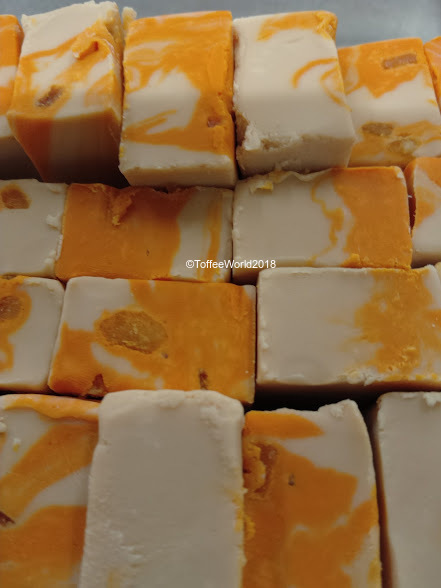 TFF White Choc Orange Ripple Fudge | The Fudge Factory