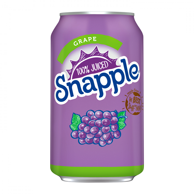 Snapple Grape Juice Drink 340ml Can | American Import