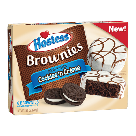 Hostess Cookies 'n Creme Brownies 6 Pack | American Cakes