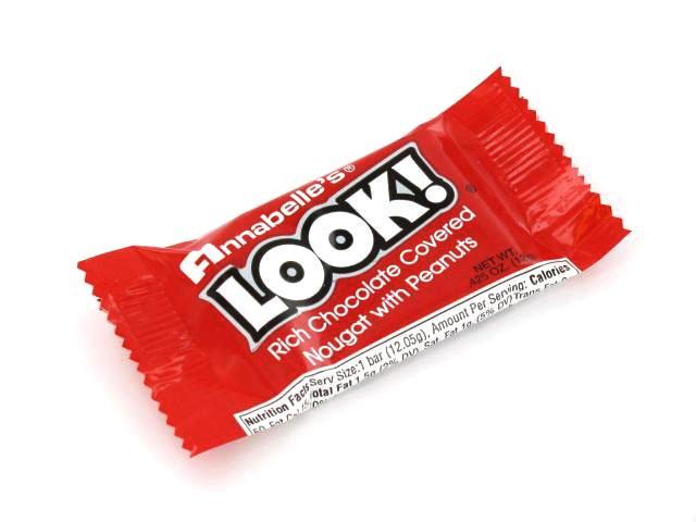 Look Candy Bar | Anabelle's American Chocolate Nougat Mini Bars