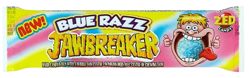 Zed Candy Blue Razz Jawbreaker - 4 Ball Pack