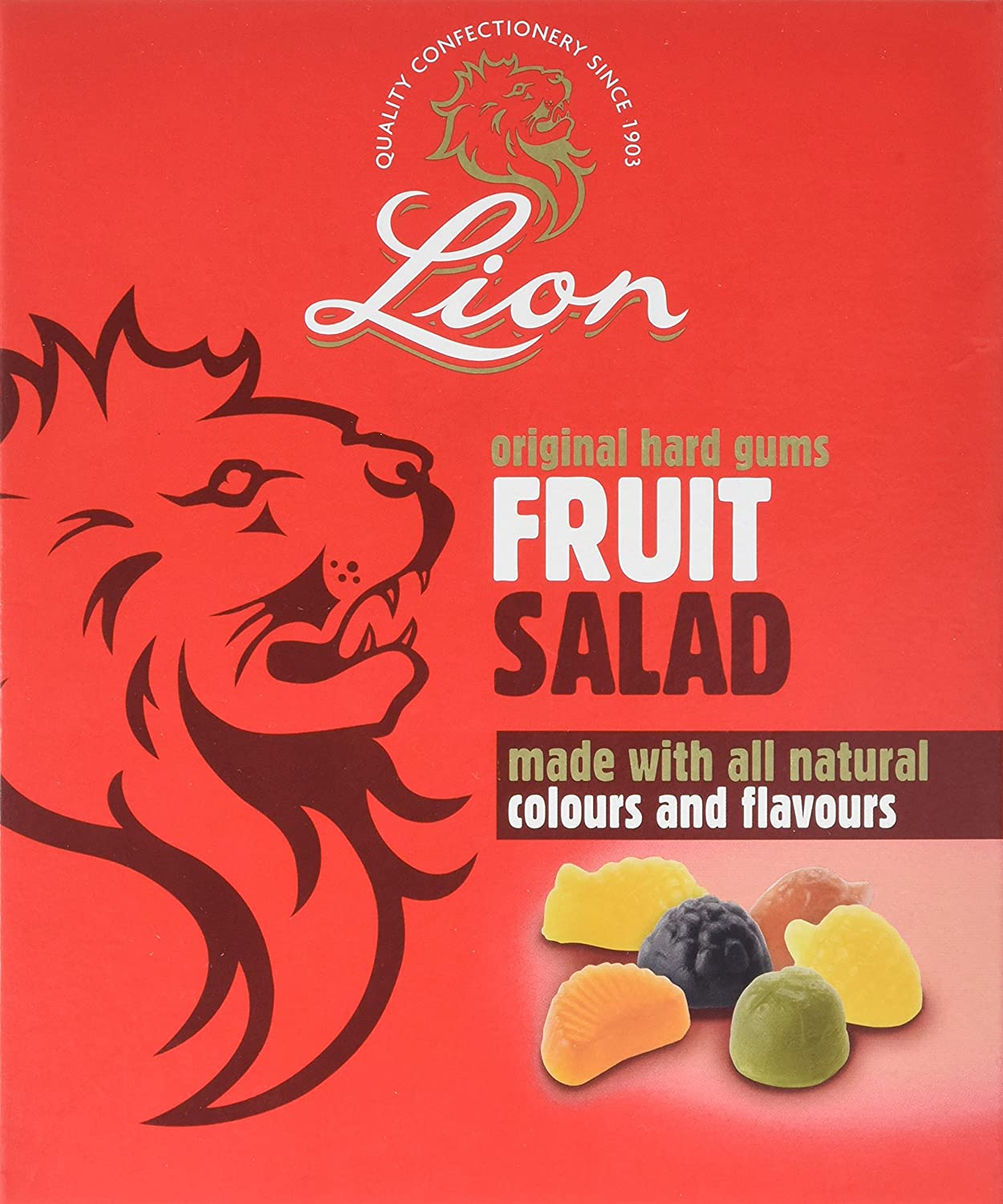Lion Fruit Salad Gums 2kg Lions Wholesale Box
