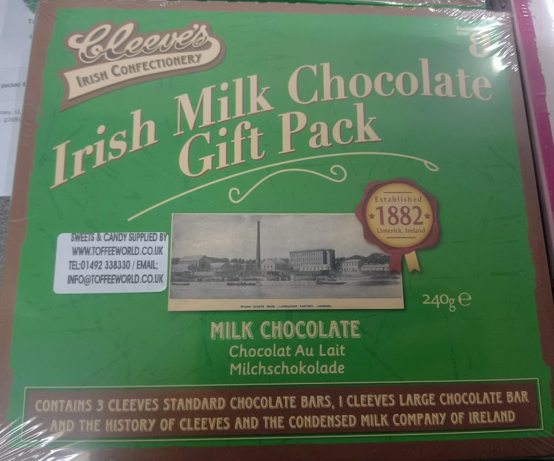 Cleeves Irish Milk Chocolate Bars Gift Pack