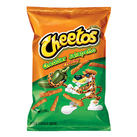Frito Lay Cheetos Crunchy Jalapeno Cheddar 226g Bag