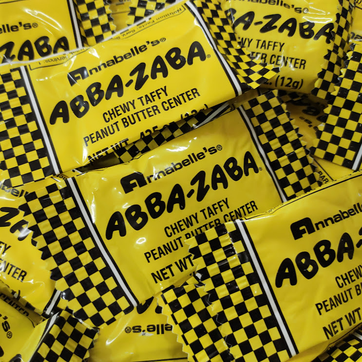 Annabelle's Abba Zaba Minis - Chewy Taffy Peanut Butter Candy Bars