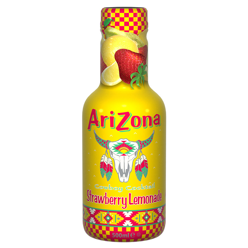 AriZona Cowboy Cocktail Strawberry Lemonade - 500ml Bottle