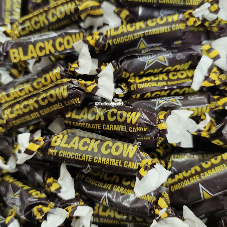Atkinsons Black Cow Chews - Bite-Sized Chewy Chocolate Caramel Sweets