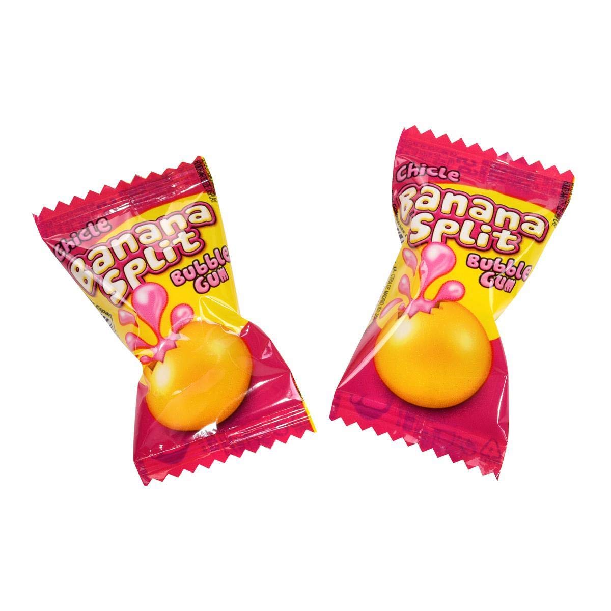 Fini Banana Split Bubble Gum Balls - Yellow Bubblegum Ball Sweets