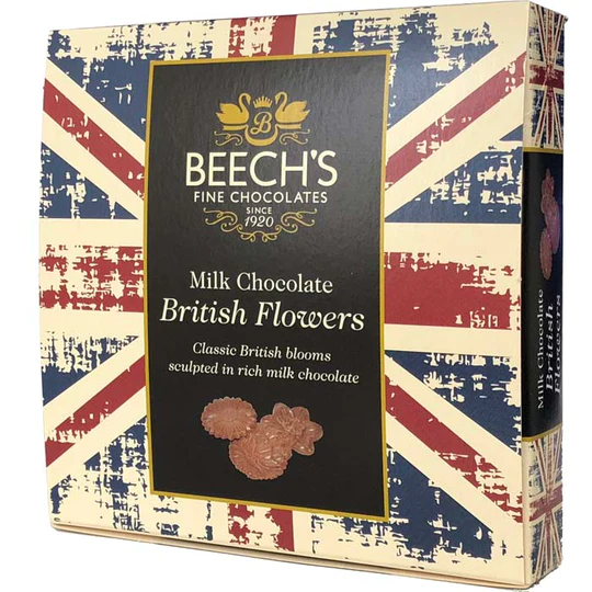 Beech's Milk Chocolate British Flowers - 90g Beechs Gift Box