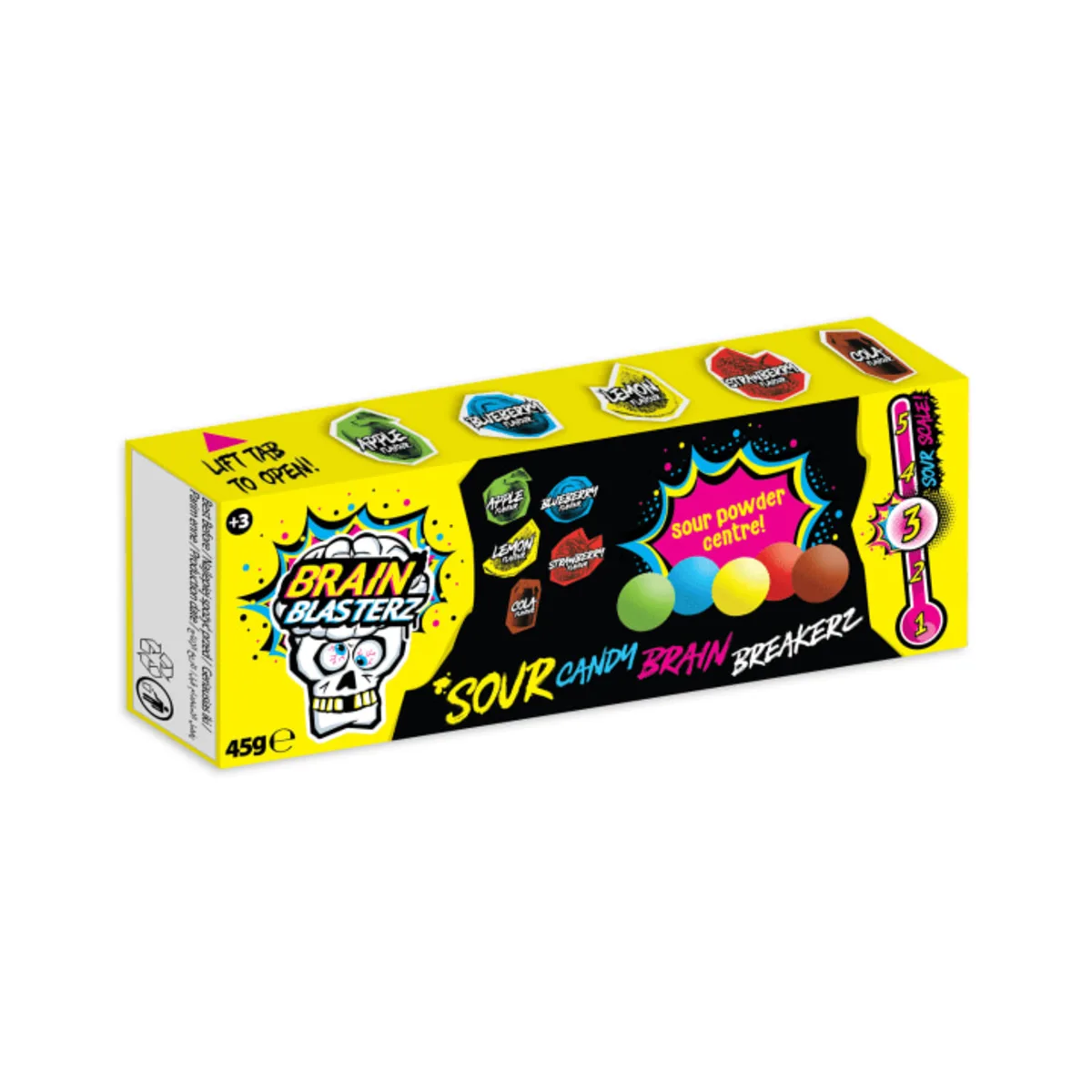 Brain Blasterz Sour Candy Brain Breakerz - 45g Box