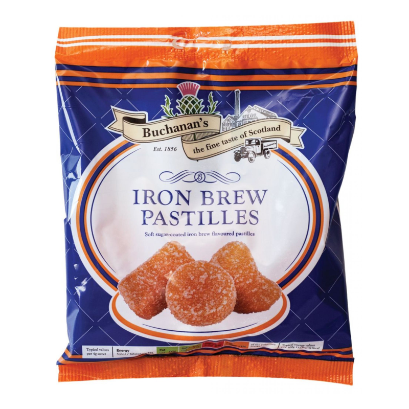 Buchanan's Iron Brew Pastilles - 180g Bag - Buchanans Scottish Sweets