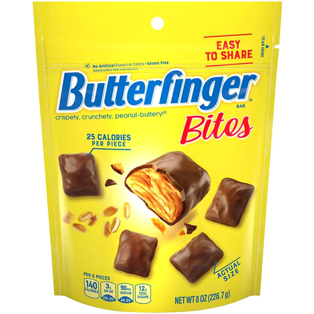 Butterfinger Bites - Butter finger Peanut Butter Bar Minis - 227g Bag