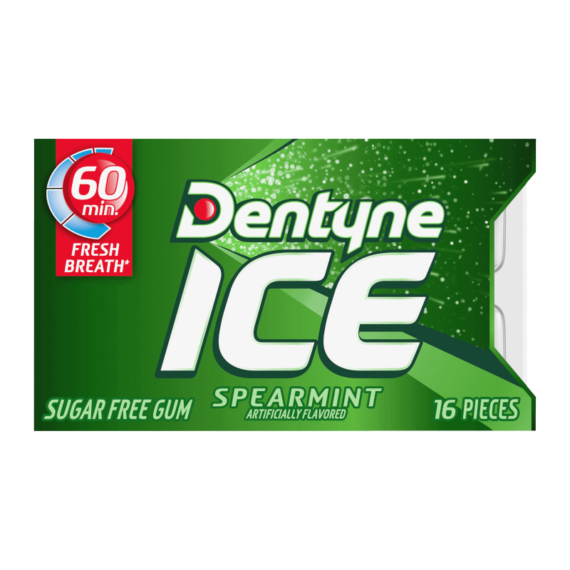 Dentyne Ice Spearmint Sugar-Free Chewing Gum - 16 pieces Pack