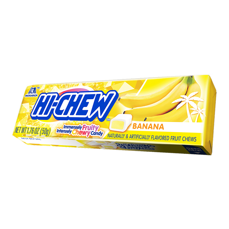 Hi-Chew Fruit Chews Banana - Fruity Chewy Candy Sweets 50g Pack