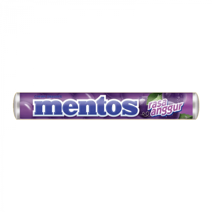 Mentos Grape Chewy Dragees 29g Roll Pack