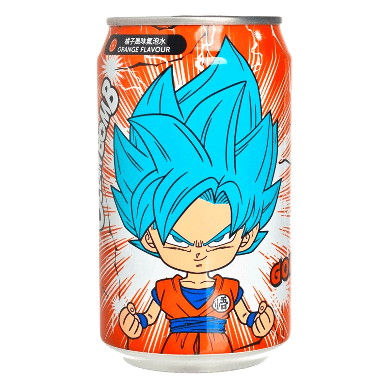 Ocean Bomb Dragon Ball Z Goku Orange Flavour Sparkling Water 330ml Can