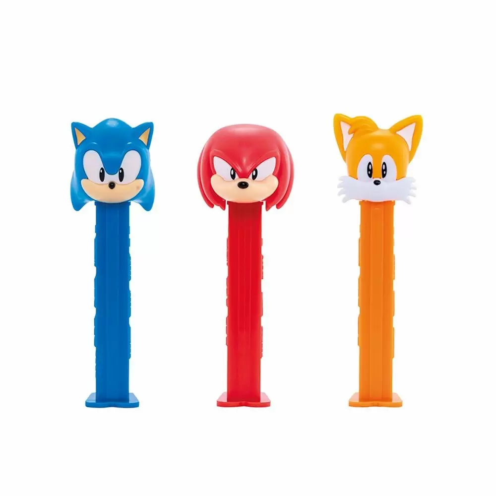 Pez Sonic - Sweets Dispenser with 2 Fruity Candy Tablet Packs 17g