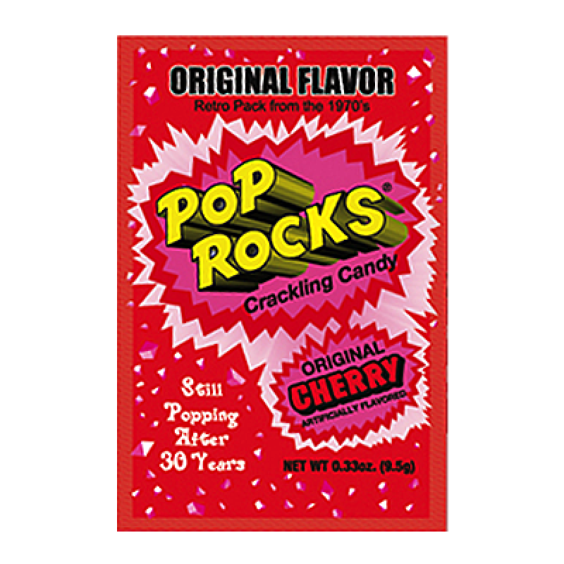 Pop Rocks Cherry Crackling Candy - 9.5g Packet
