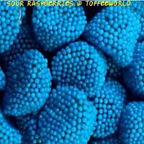 Kingsway Sour Blue Raspberries Dome Jelly Sweets