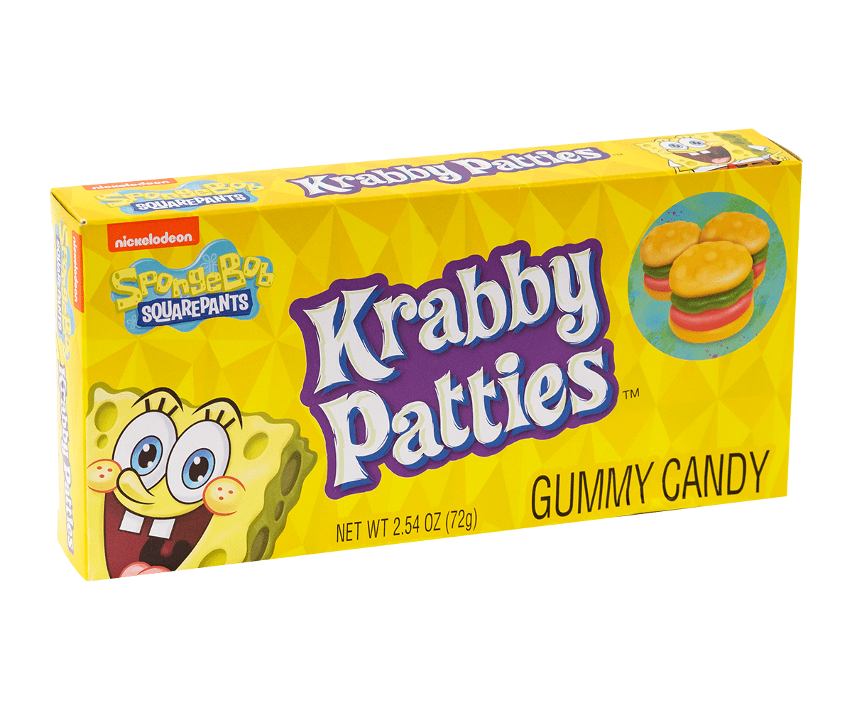SpongeBob Squarepants Krabby Patties Gummy Candy - 72g Theatre Box