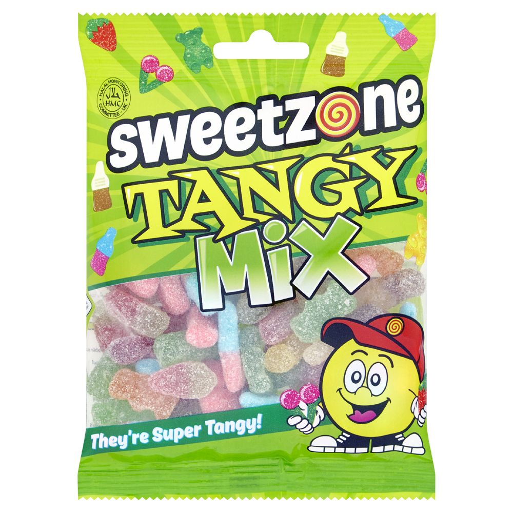 Sweetzone Tangy Mix - Fizzy Sweets 90g Bag