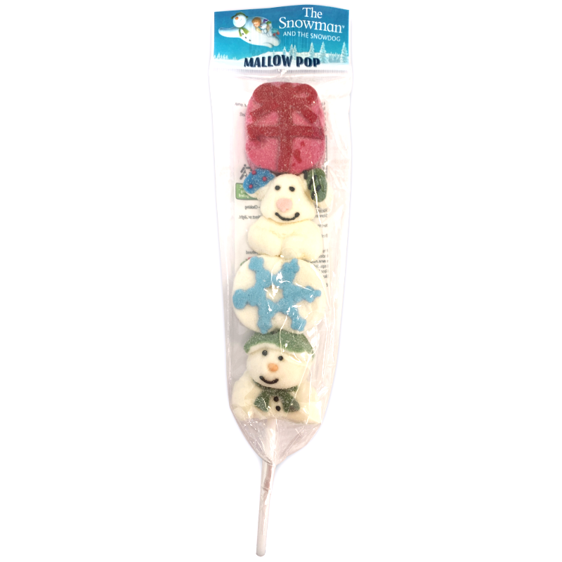 The Snowman and The Snowdog Decorated Strawberry Mallow Pop - 30g