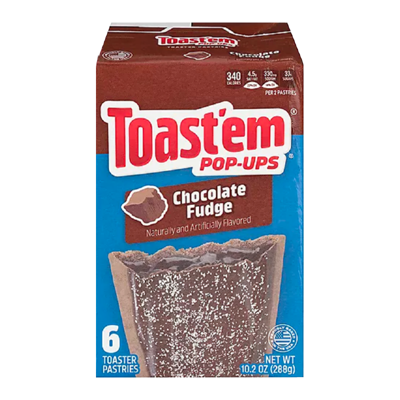 Toast'em POP-UPS - Frosted Chocolate Fudge Toaster Pastries 6pk - 288g