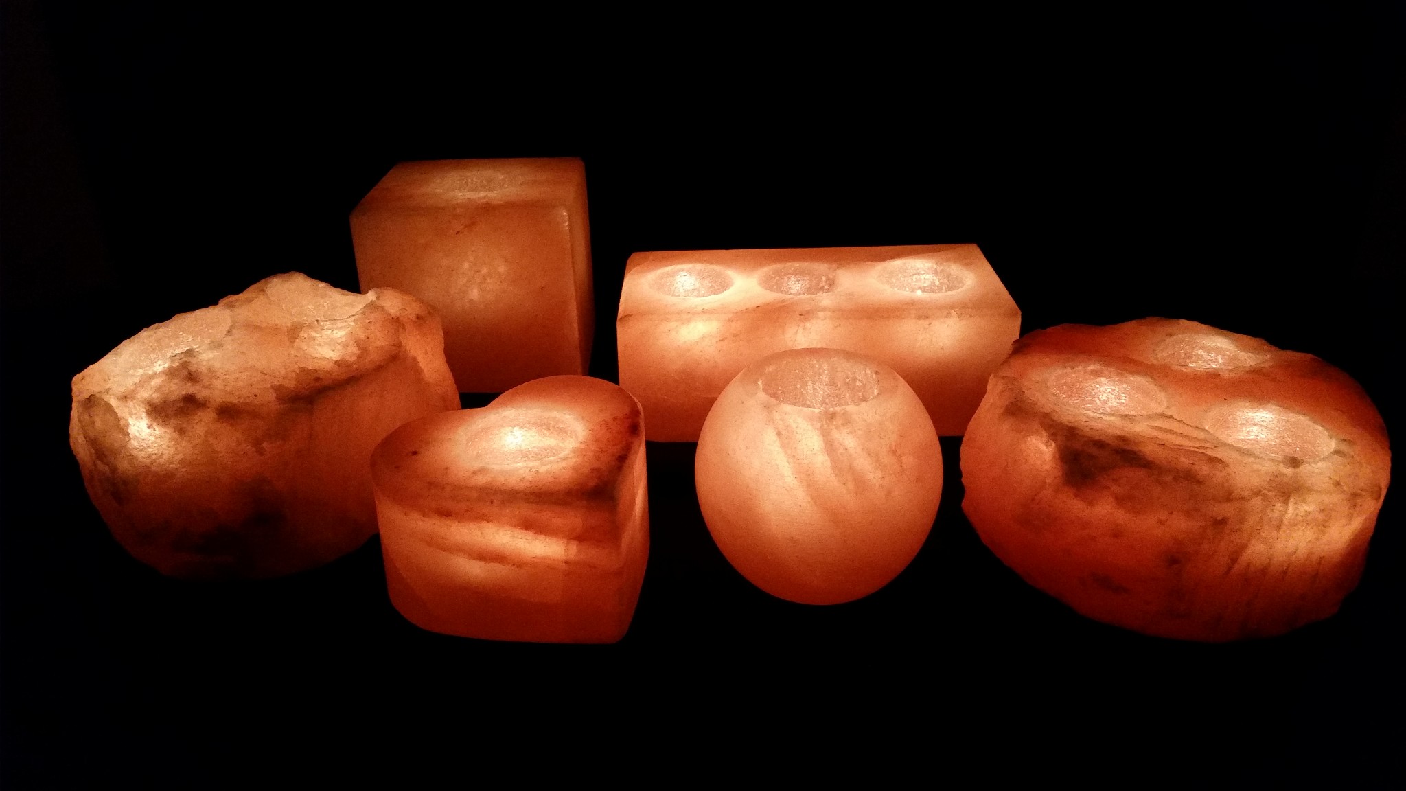 Himalayan Salt T-Light Cube Shaped