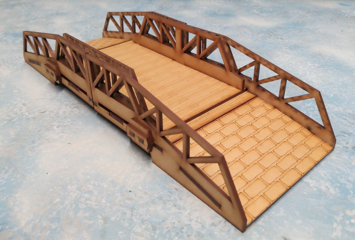 BRIDGE, RAILED, EXTENDABLE, 100mm