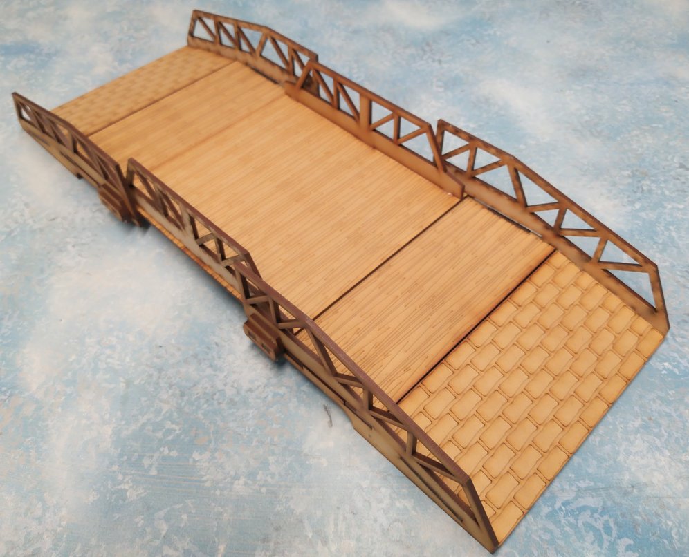 BRIDGE, RAILED, EXTENDABLE, 150mm