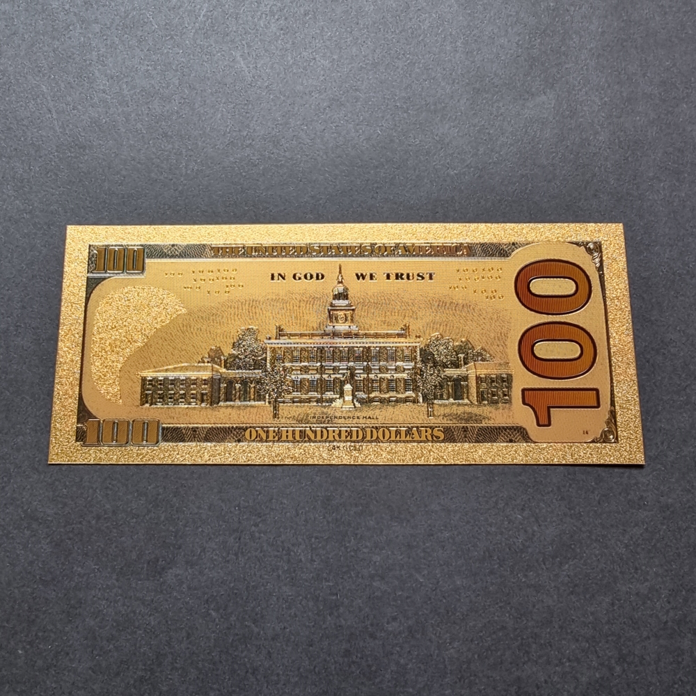 Colourised LOTR - The Lord of the Rings 24k gold plated banknote with COA