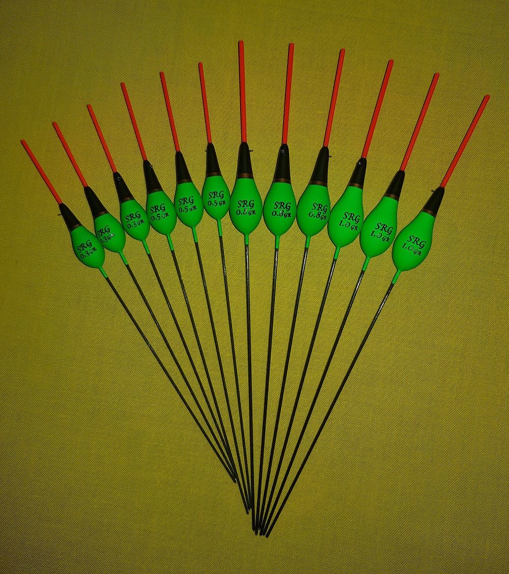 12 x Assorted Pole Floats Pack 312R12
