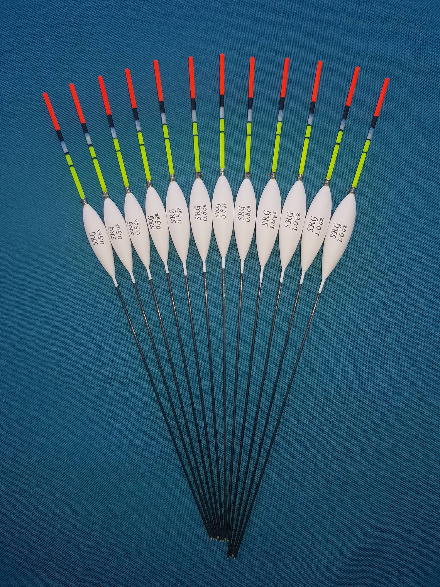 12 x Assorted Pole Floats Pack 321M12