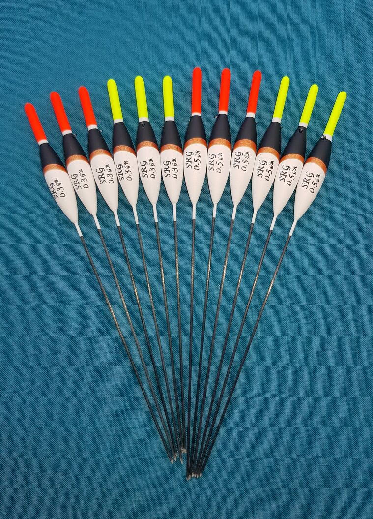 12 x Assorted Pole Floats Pack M