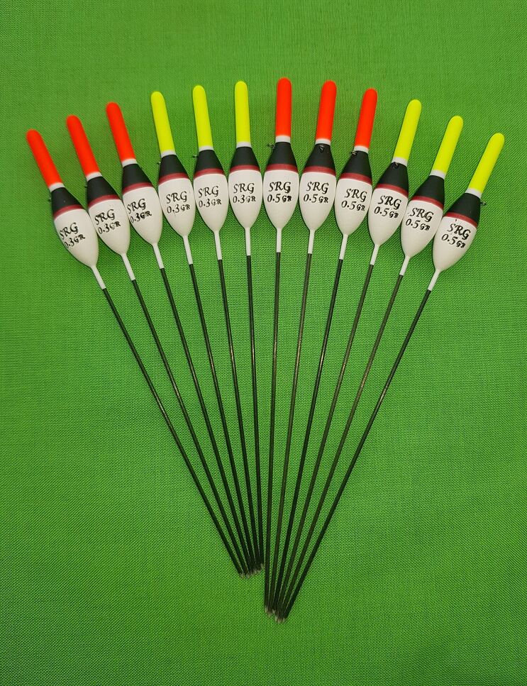 12 x Assorted Pole Floats Pack N
