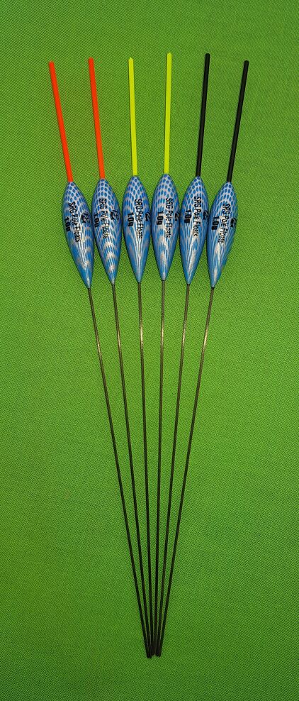 SRG016 Pack of 6 High Quality Pole Floats River Carbon Stem Various ...