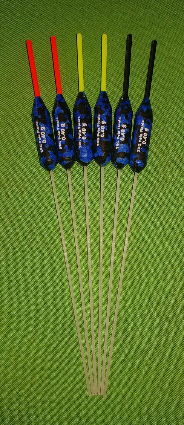 SRG100 Pack of 6 High Quality Pole Floats Power Pencil Fiberglass Stem ...