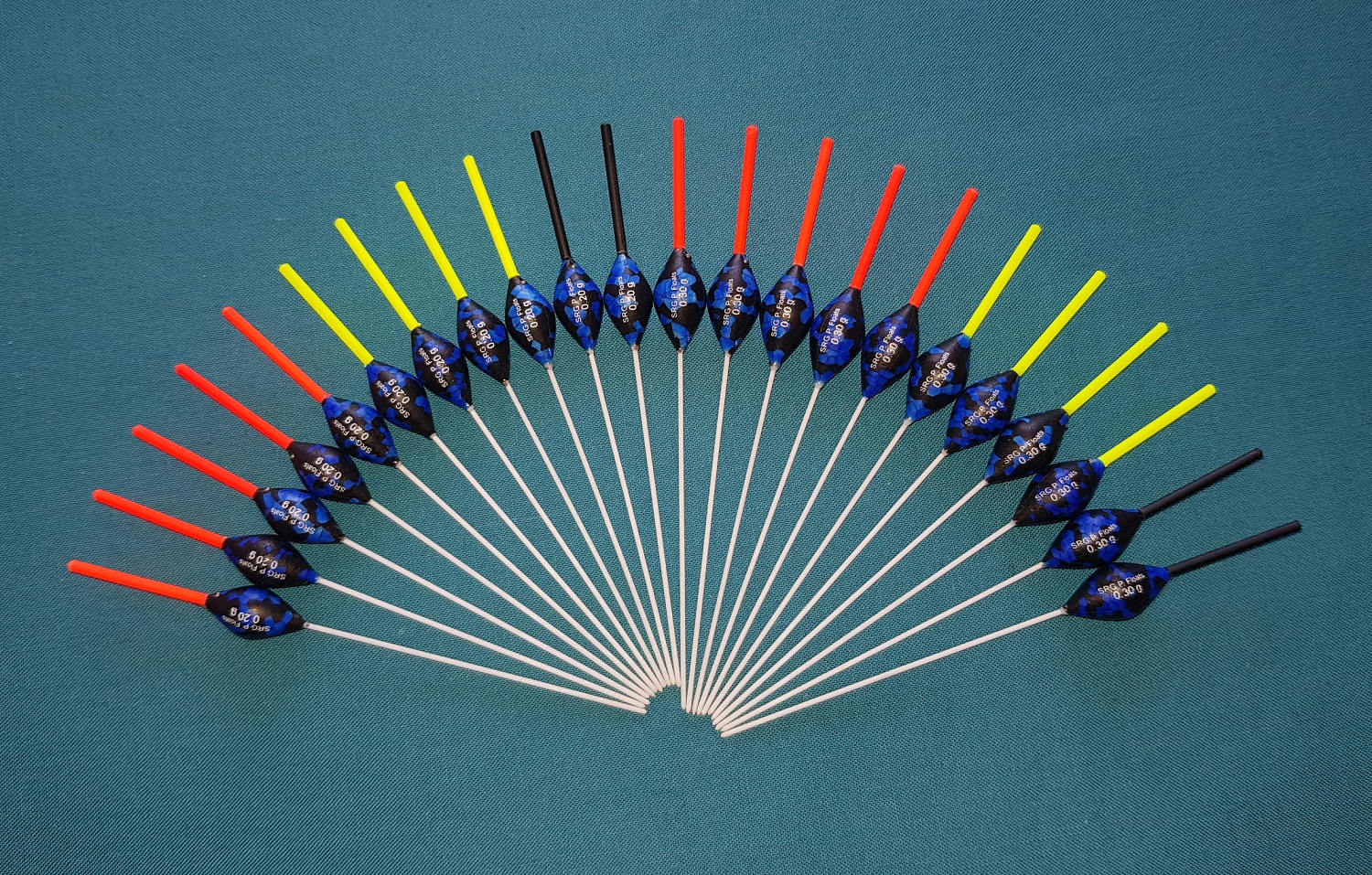 SRG103 Pack of 22 High Quality Pole Floats Power Margin Diamond ...