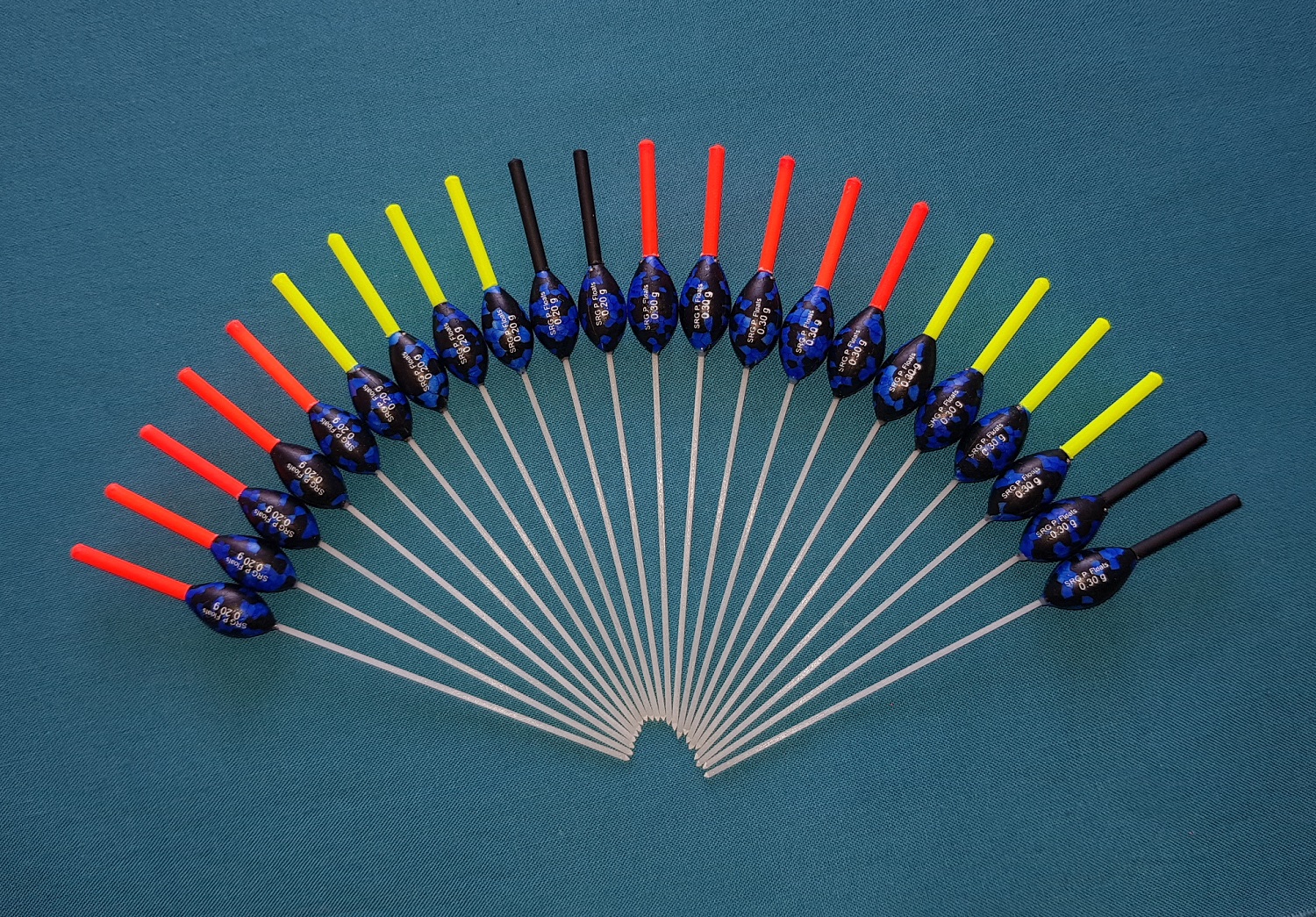 SRG104 Pack of 22 High Quality Pole Floats Power Margin All Round ...